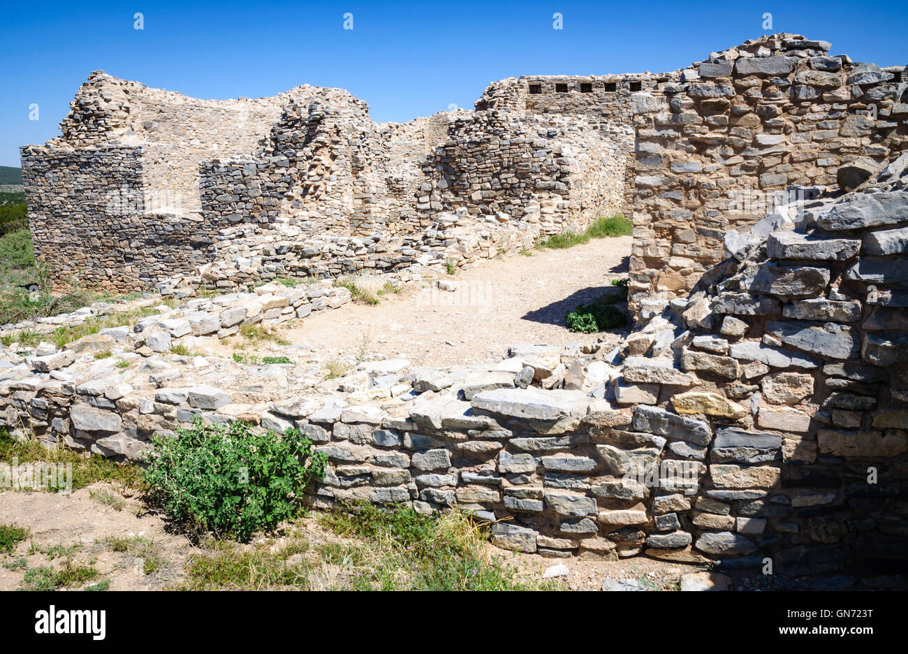 Gran Quivira Ruins at Salinas Pueblo Missions National Monument Stock ...