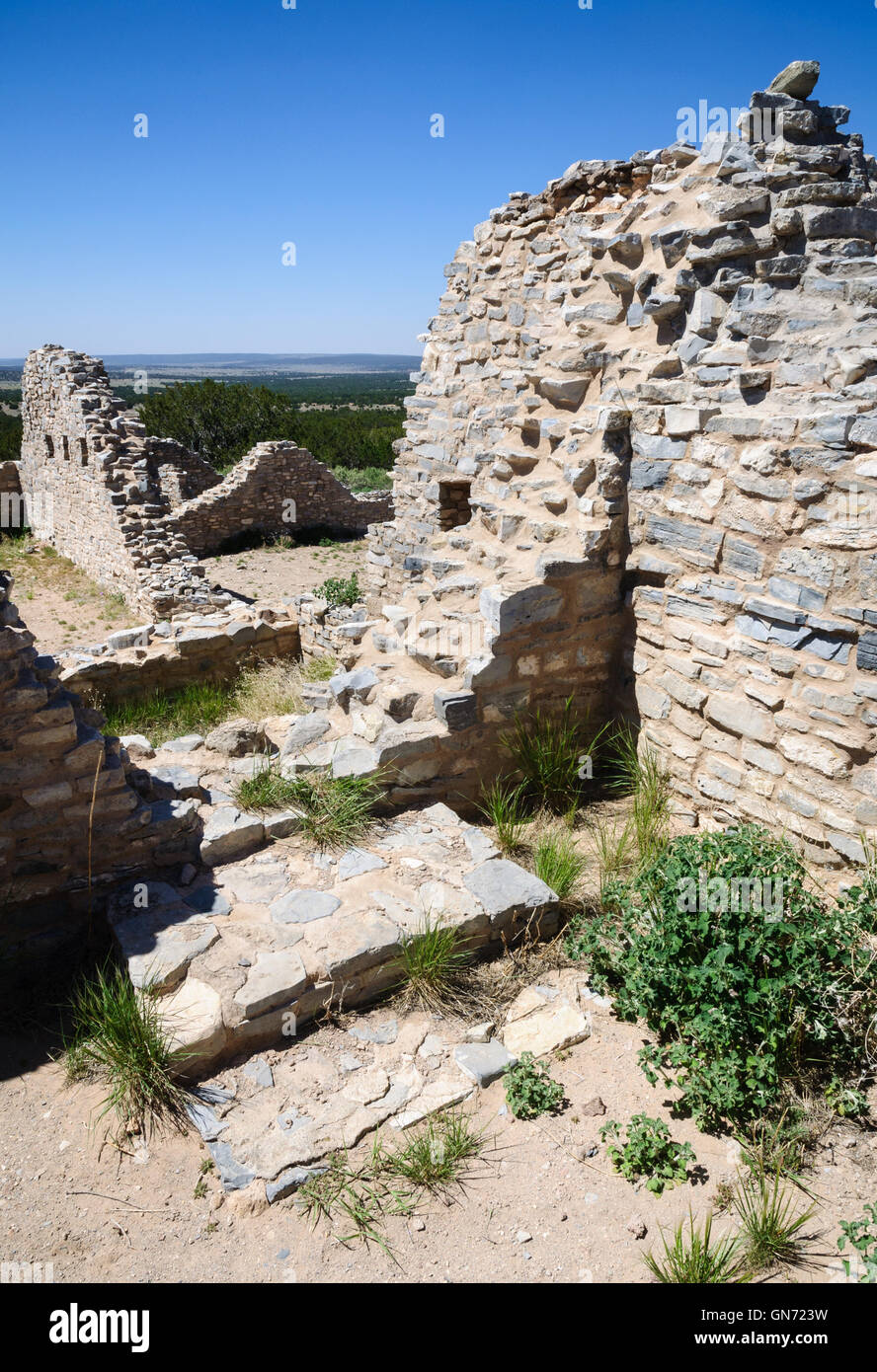 Gran Quivira Ruins at Salinas Pueblo Missions National Monument Stock ...