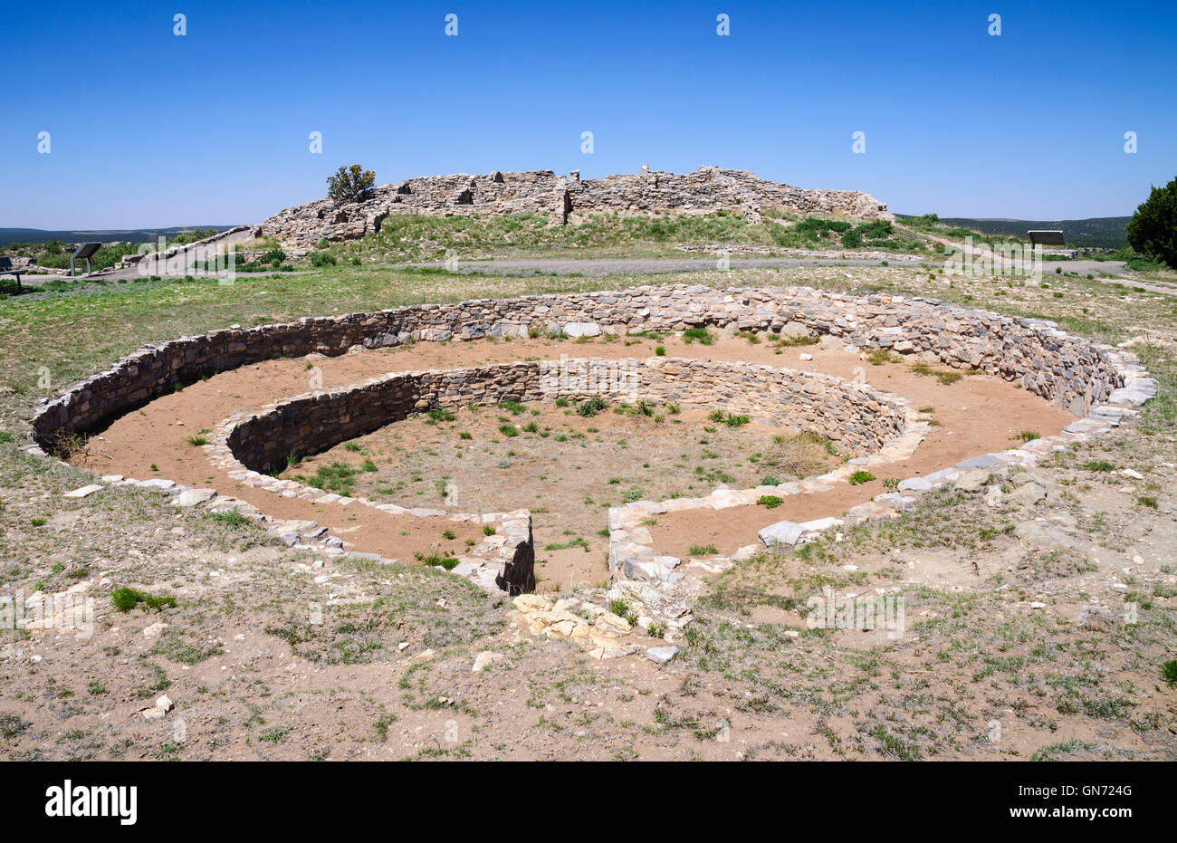 Gran Quivira Ruins at Salinas Pueblo Missions National Monument Stock ...