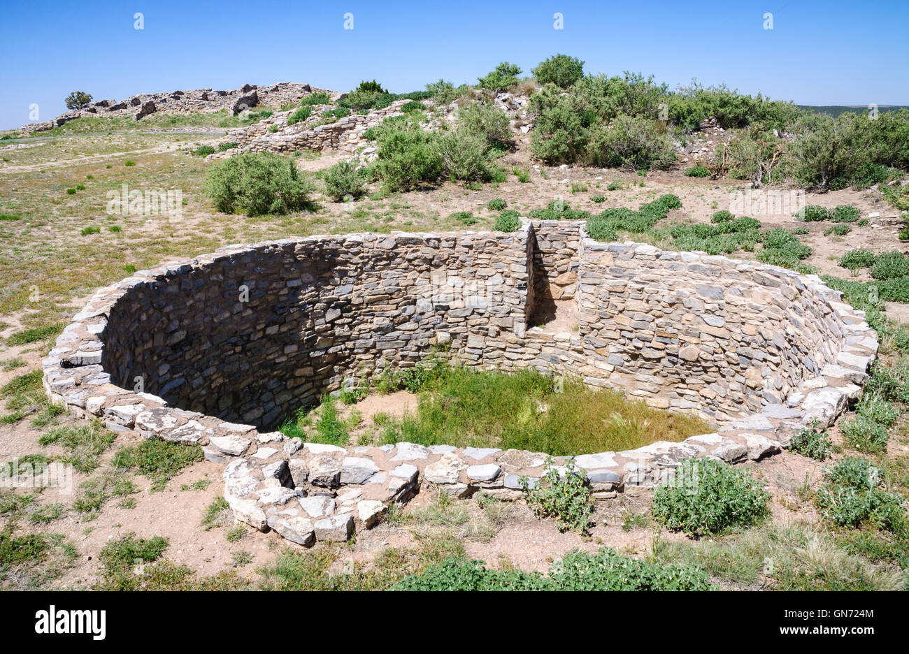 Gran Quivira Ruins at Salinas Pueblo Missions National Monument Stock ...