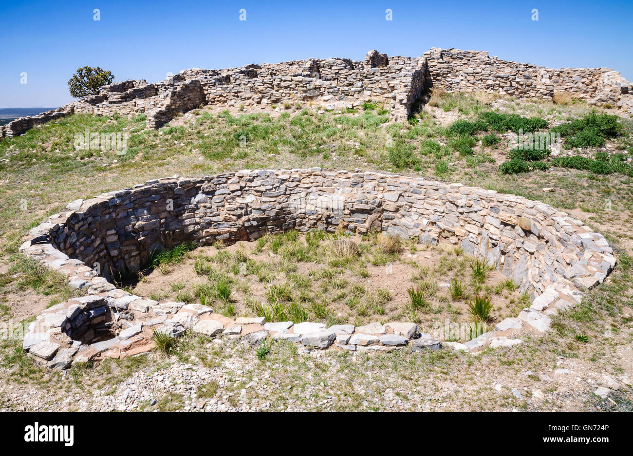 Gran Quivira Ruins at Salinas Pueblo Missions National Monument Stock ...