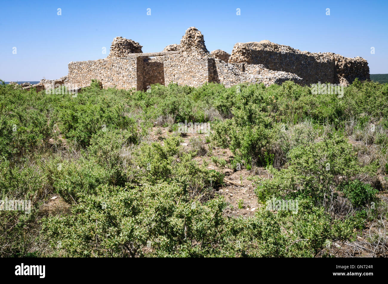 Gran Quivira Ruins at Salinas Pueblo Missions National Monument Stock ...