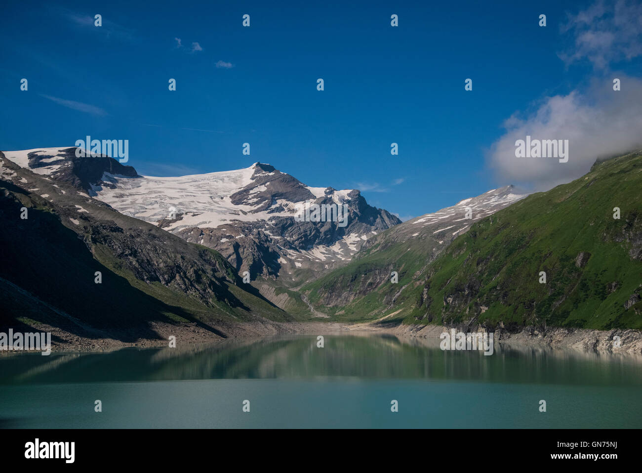 The Gross Glockner 3798m. Mooserboden Stausee reservoir Stock Photo - Alamy