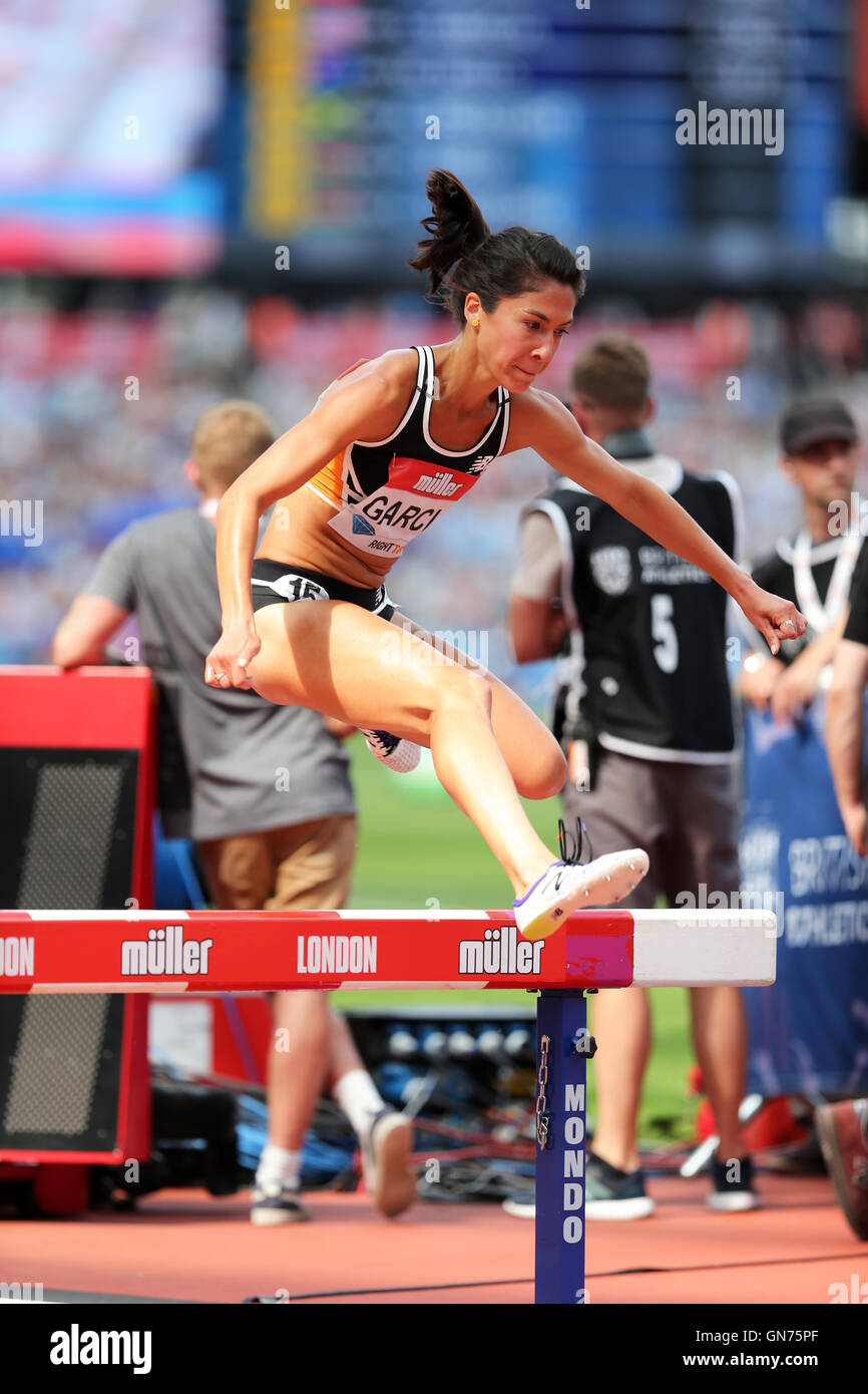 Stephanie GARCIA competing in the Women's 3000m Steeplechase, IAAF ...