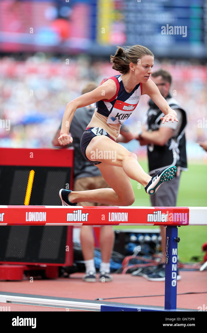 Shalaya KIPP competing in the Women's 3000m Steeplechase, IAAF Diamond ...
