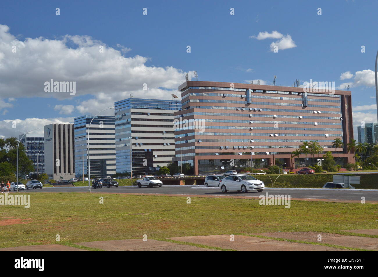 Brasilia capital of Brazil general view near the congress building ...