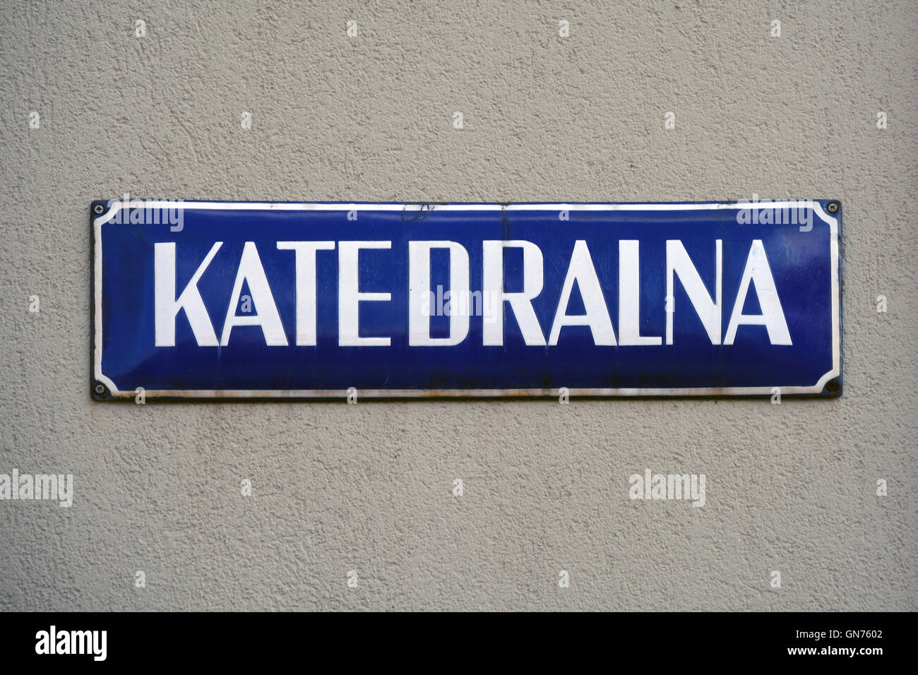 City sign poland hi-res stock photography and images - Alamy