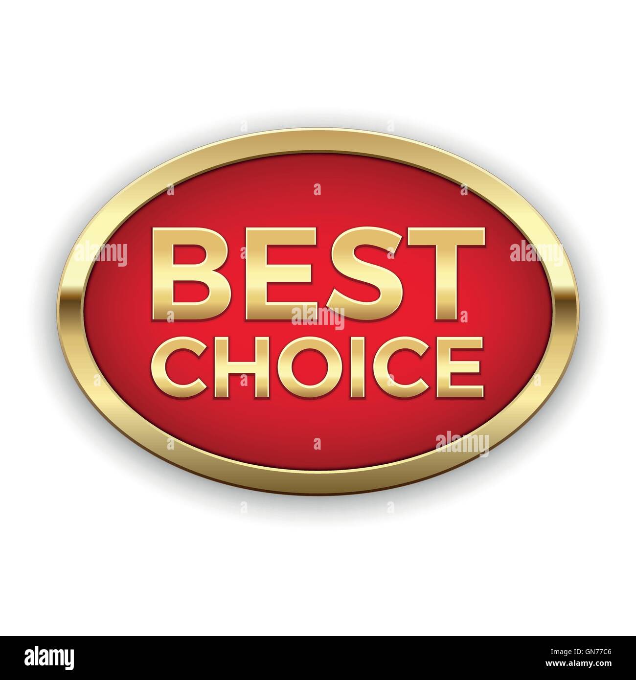 Best choice badge in golden frame Stock Vector Image & Art - Alamy