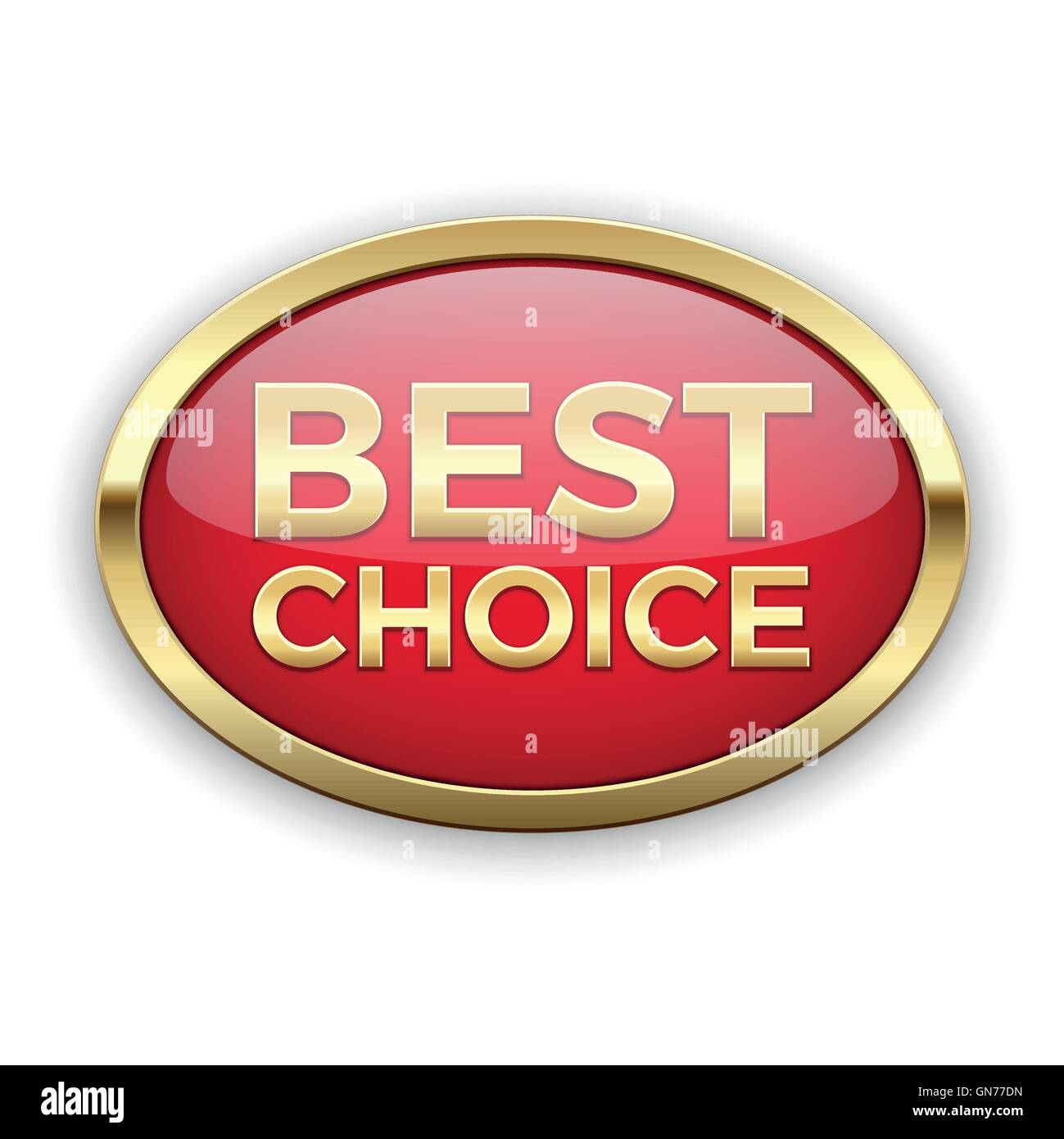 Best choice badge in golden frame Stock Vector Image & Art - Alamy