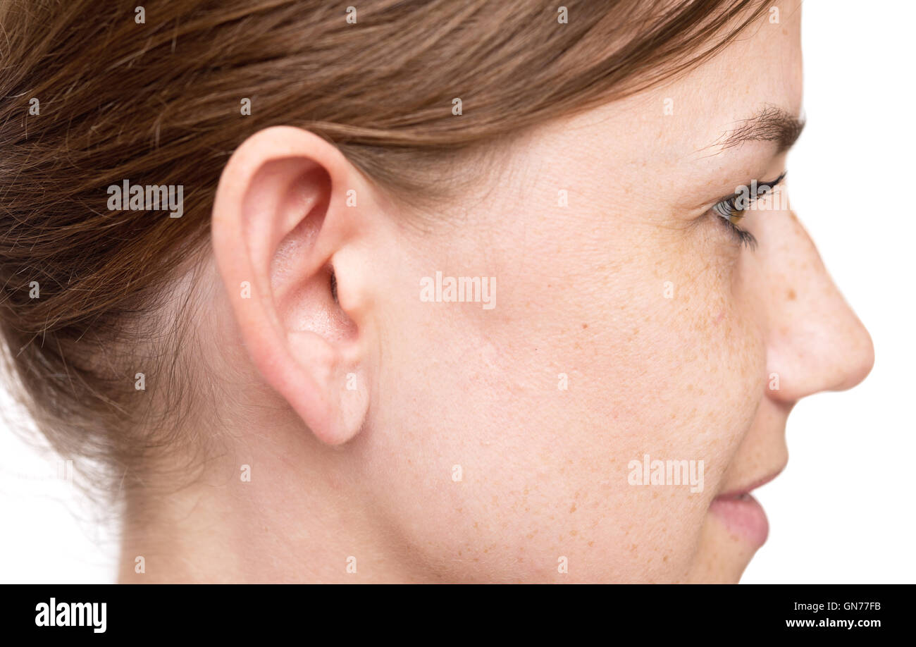 Beautiful woman profile hi-res stock photography and images - Alamy