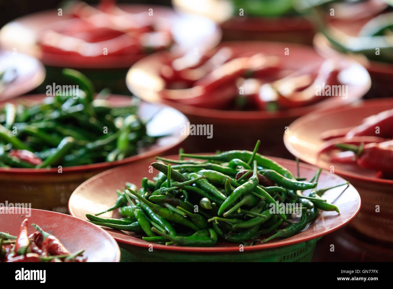 Traditional asian market Stock Photo - Alamy