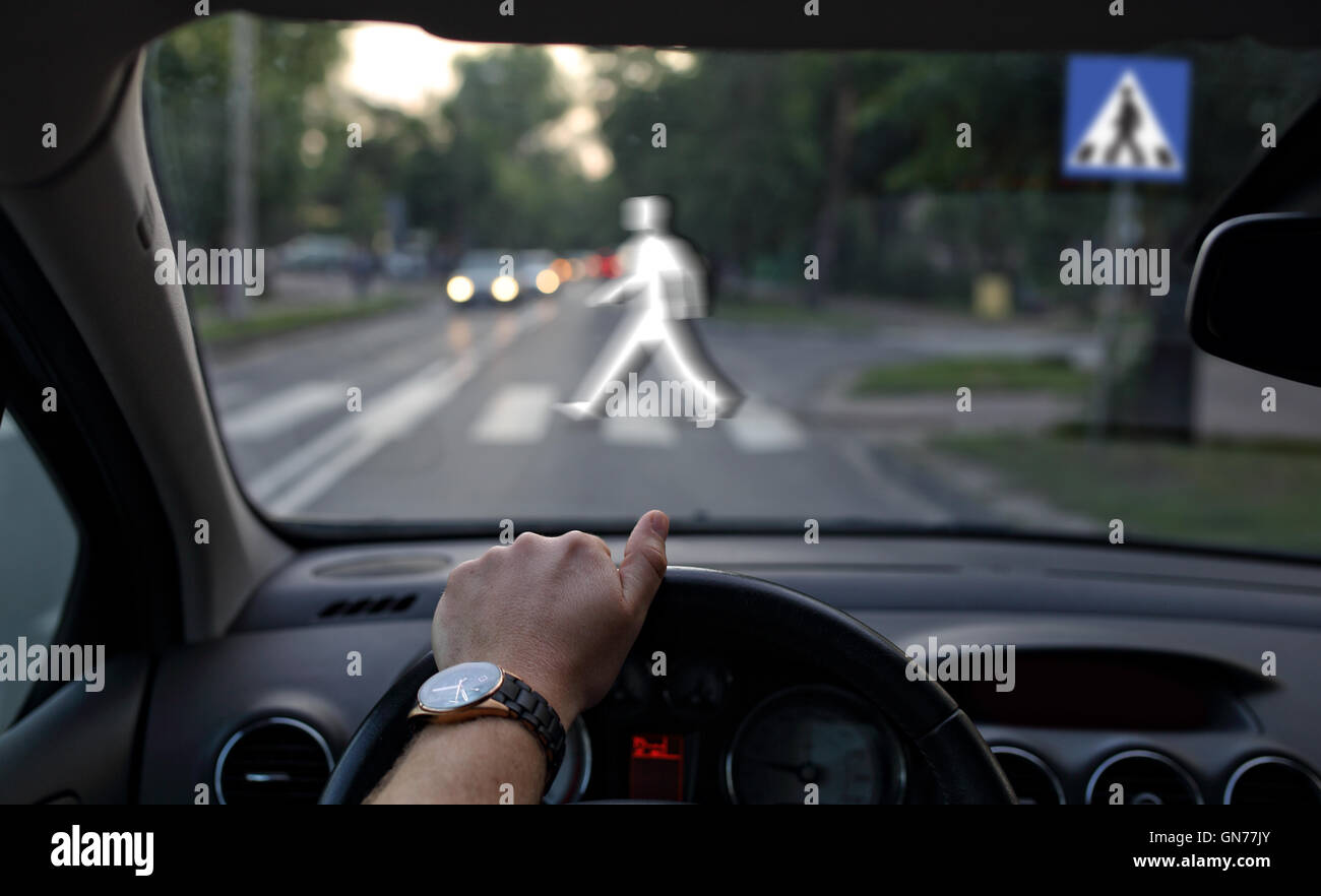 Courier crossing road hi-res stock photography and images - Alamy