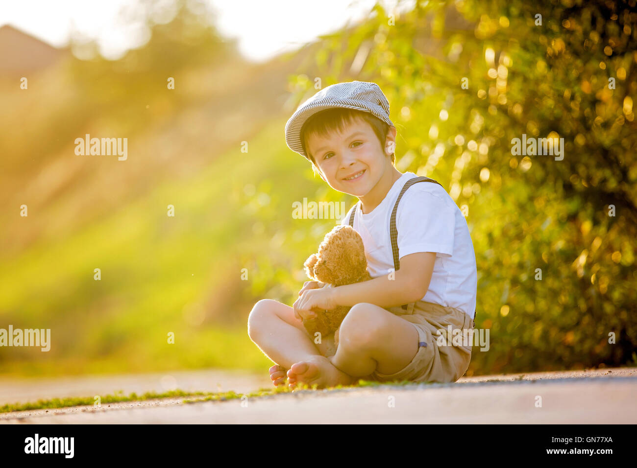 Portrait small boy enjoying hi-res stock photography and images - Alamy
