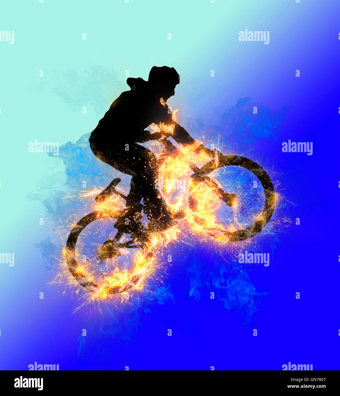 Burning man stunt hi-res stock photography and images - Alamy