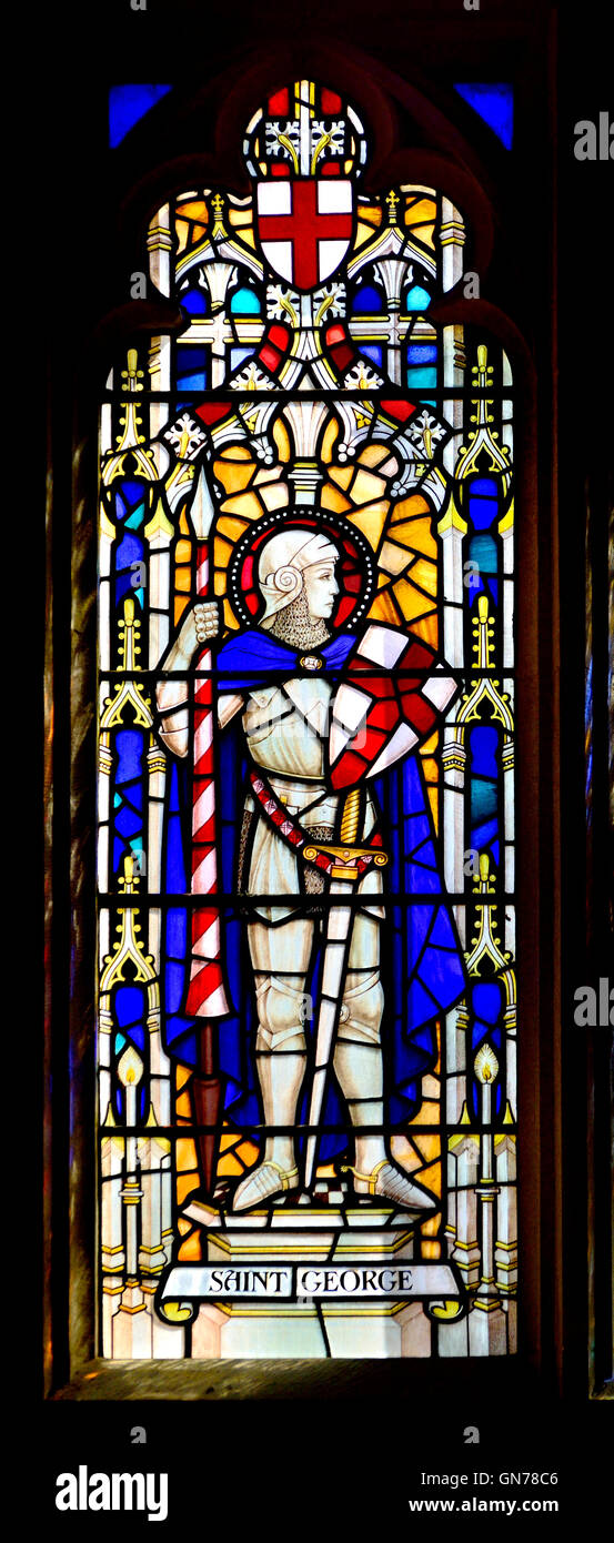 Saint george stained glass window hi-res stock photography and images ...