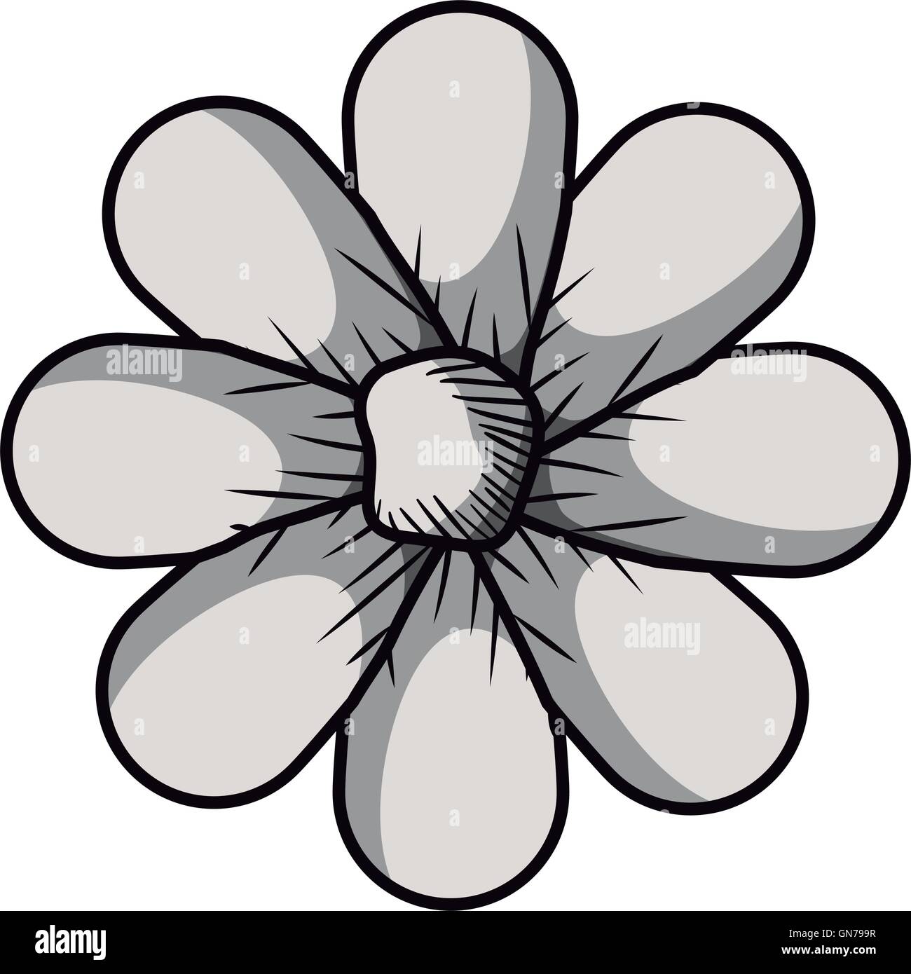 beautiful flower drawing isolated Stock Vector Image & Art - Alamy