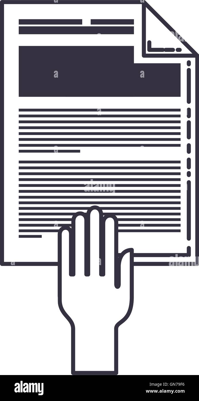 paper document isolated icon Stock Vector Image & Art - Alamy