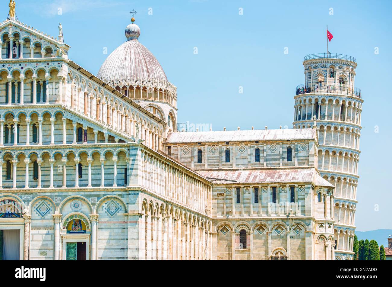 Pisa Italy Architecture. Famous Leaning Tower of Pisa Stock Photo - Alamy