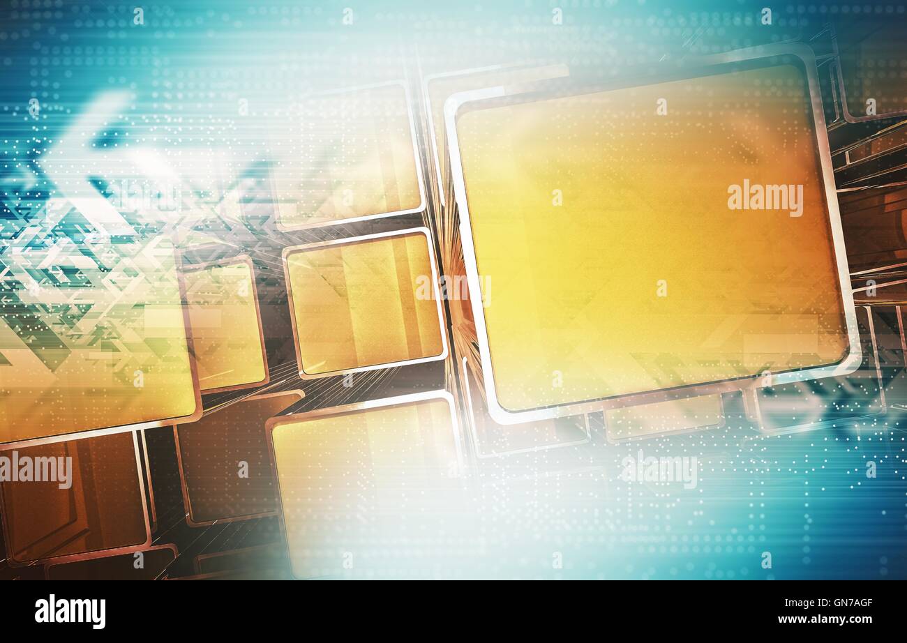 Technology Background Concept Illustration. Abstract Technology ...