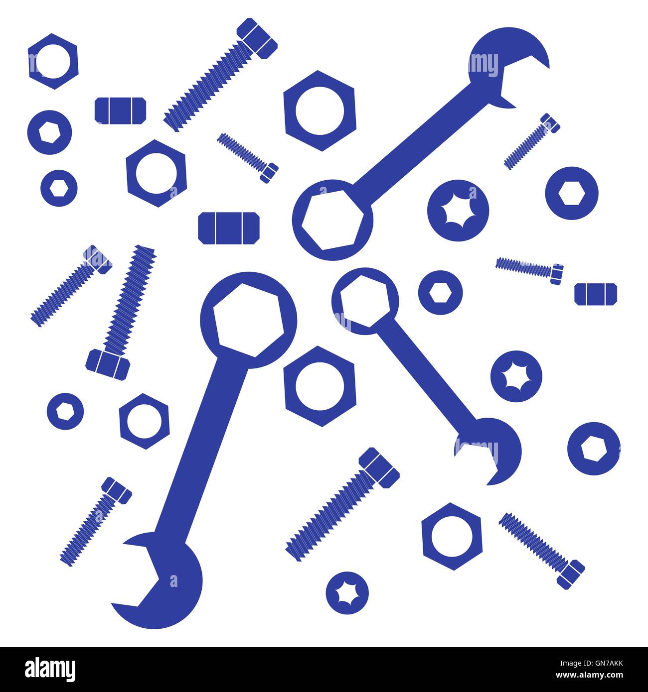 Nice picture of a colored tools on a white background Stock Vector ...