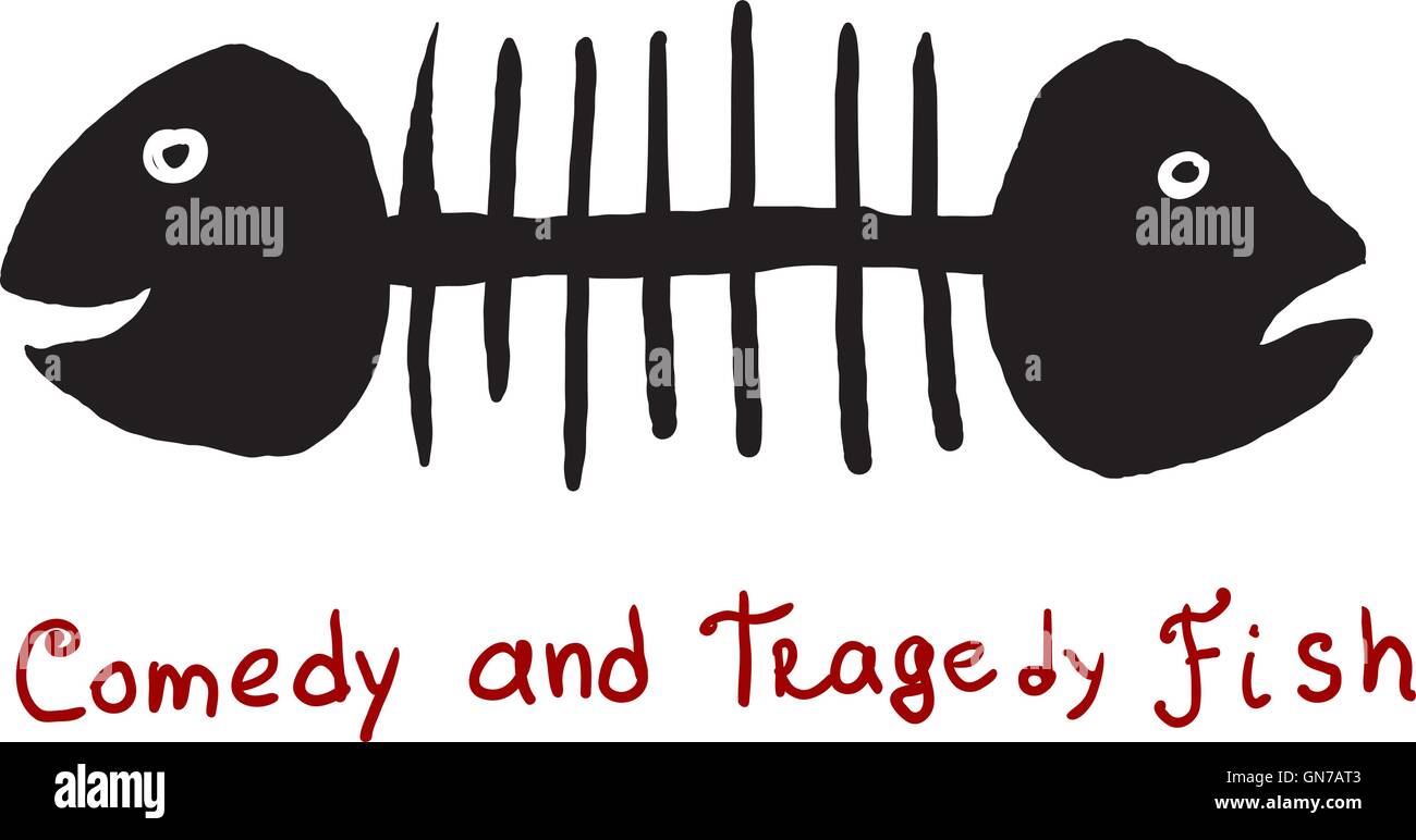 Fish comedy and tragedy Stock Vector Image & Art - Alamy
