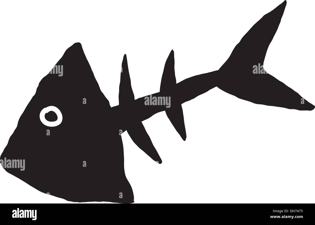 primitive fish skeleton Stock Vector Image & Art - Alamy