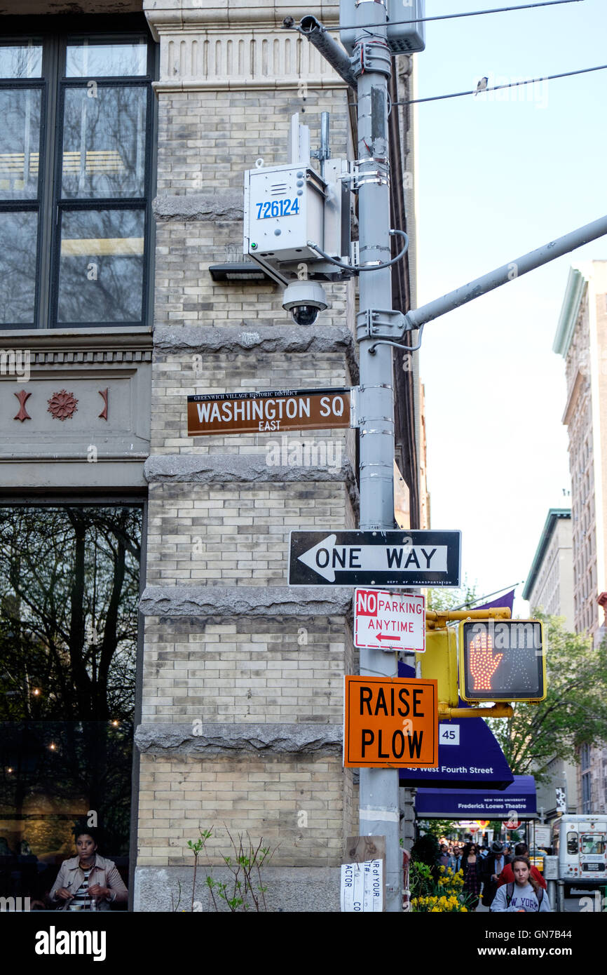 Street near Washington Square, Greenwich Village, New York, USA Stock ...