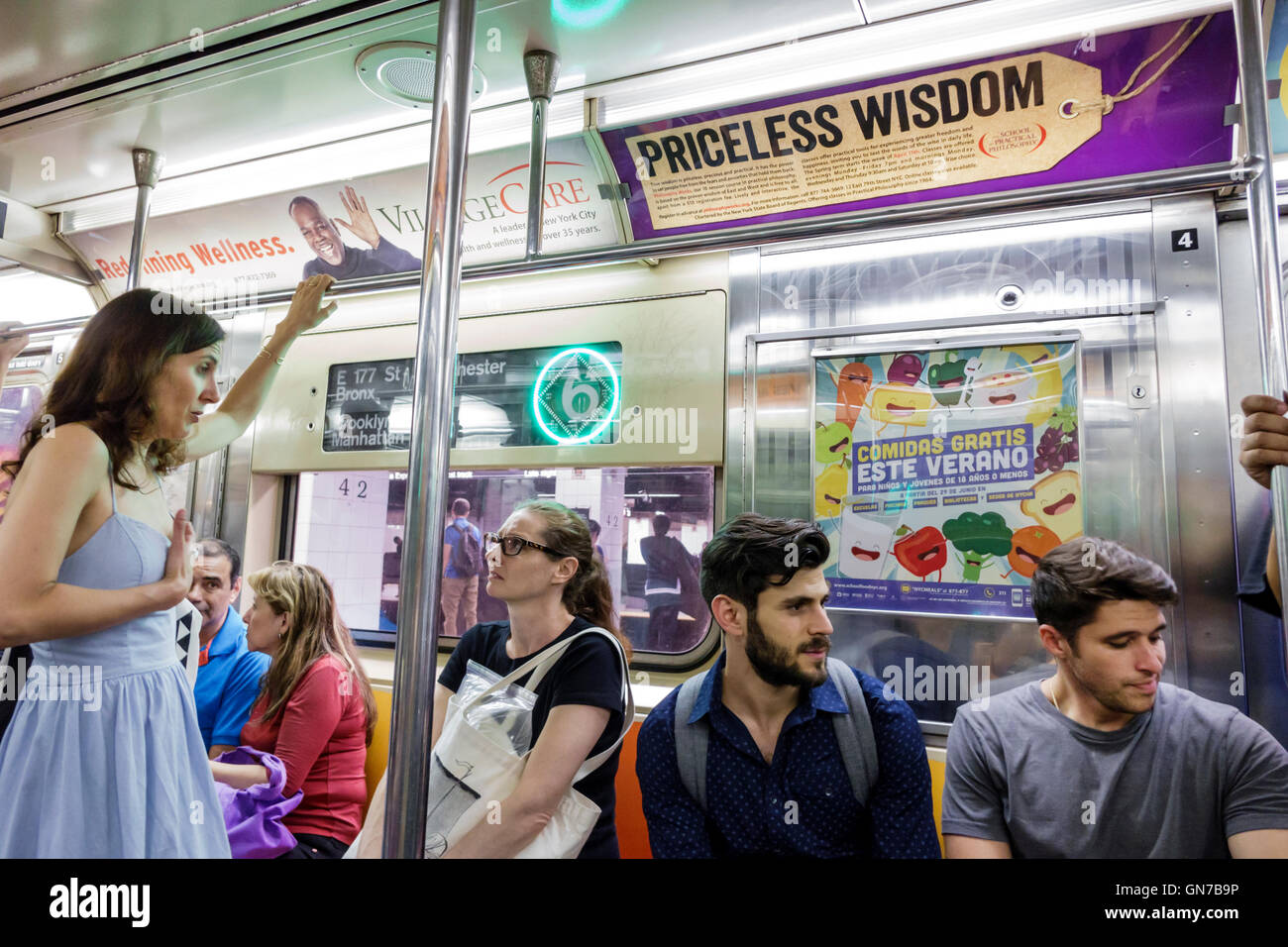 Interior of mta public transportation bus hi-res stock photography and ...