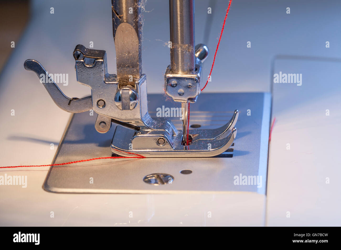 Sewing machine closeup Stock Photo - Alamy