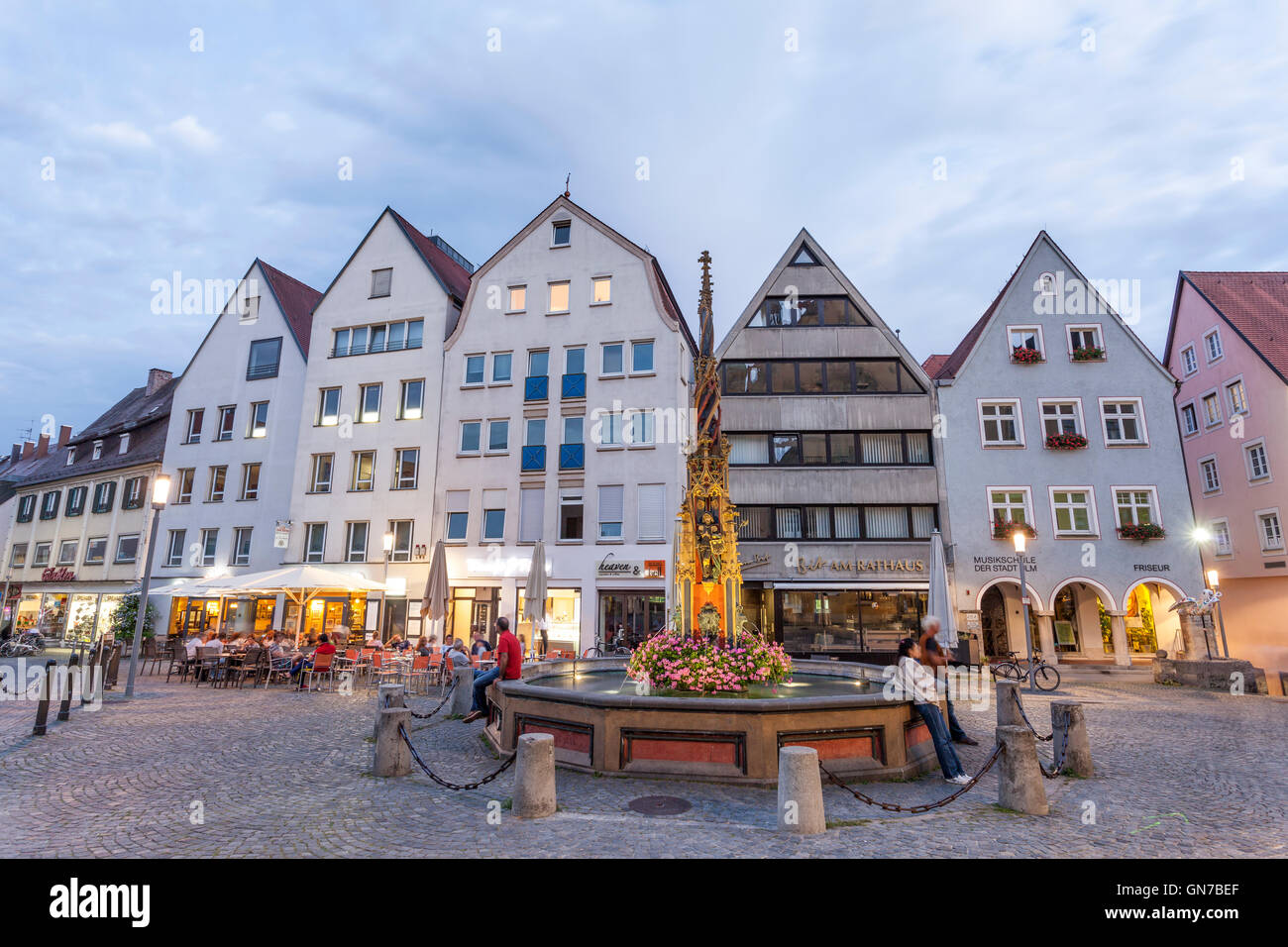 Market place in Ulm, Germany Stock Photo - Alamy