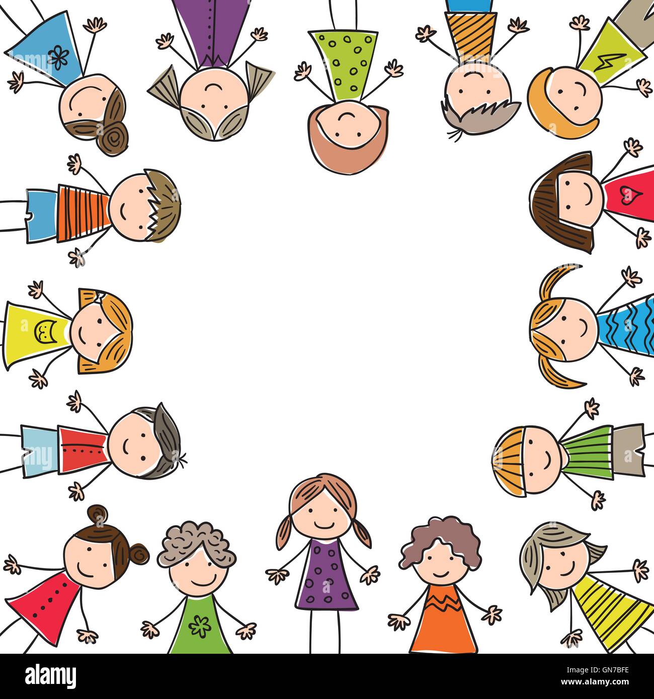 Children laughter Stock Vector Images - Alamy