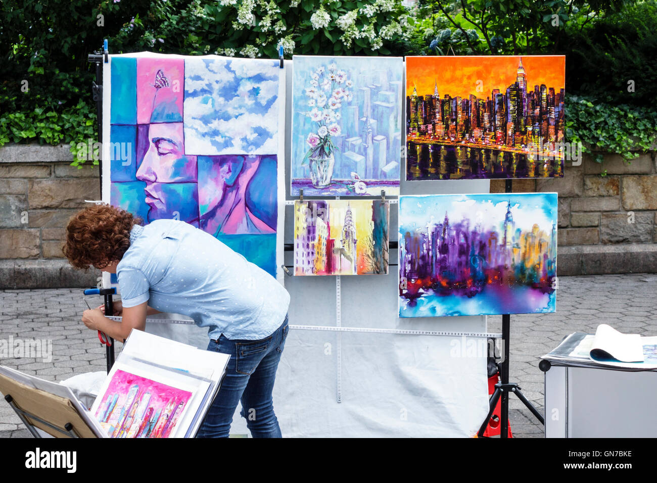 New York City,NY NYC,Manhattan,Union Square,sidewalk,street stall ...