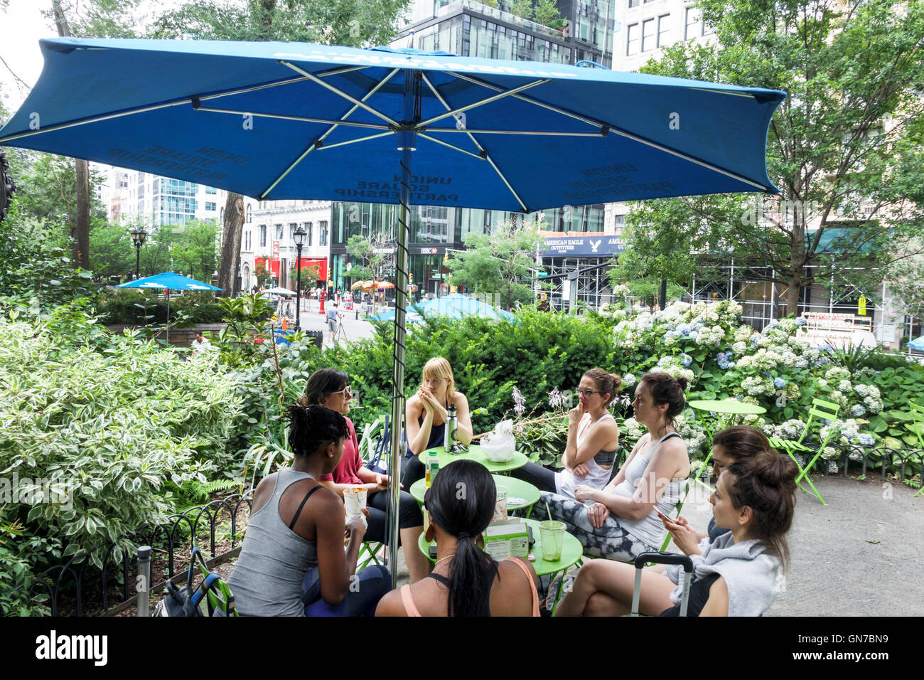 Black umbrella, new york hi-res stock photography and images - Alamy