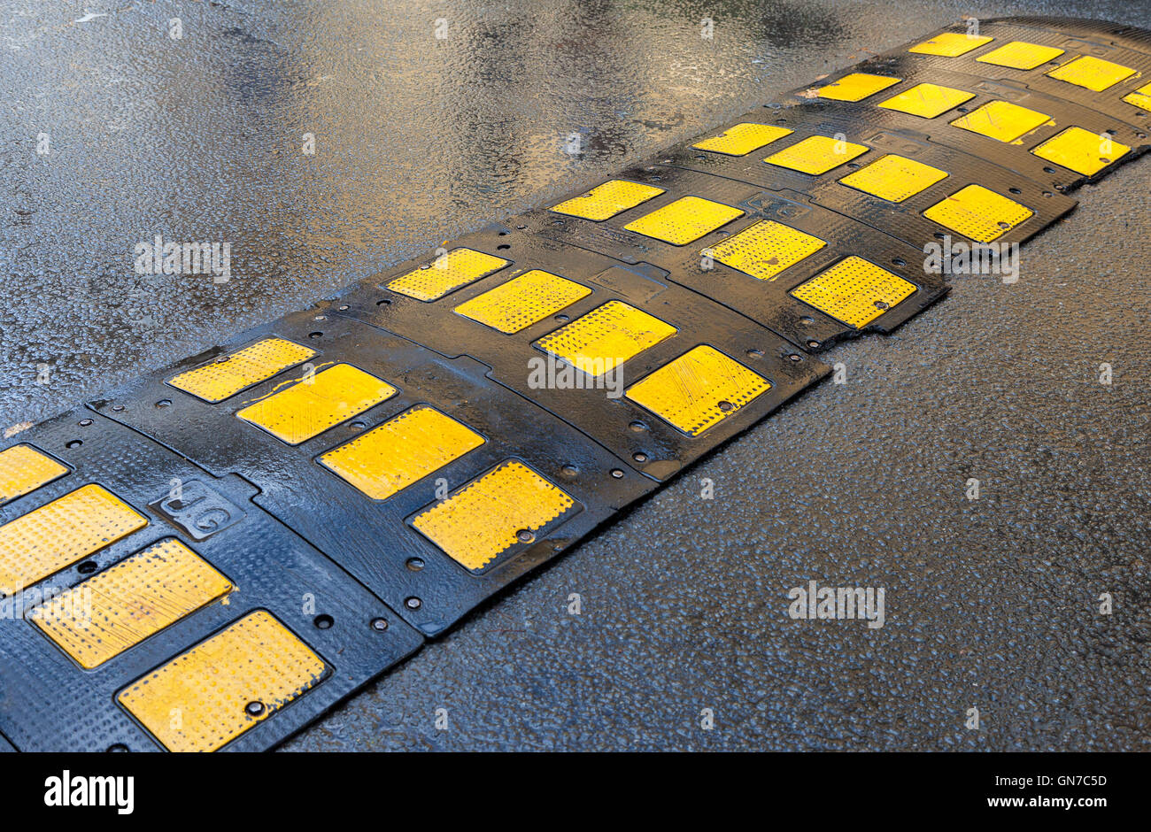 Speed Bump On Road Stock Photos & Speed Bump On Road Stock Images - Alamy
