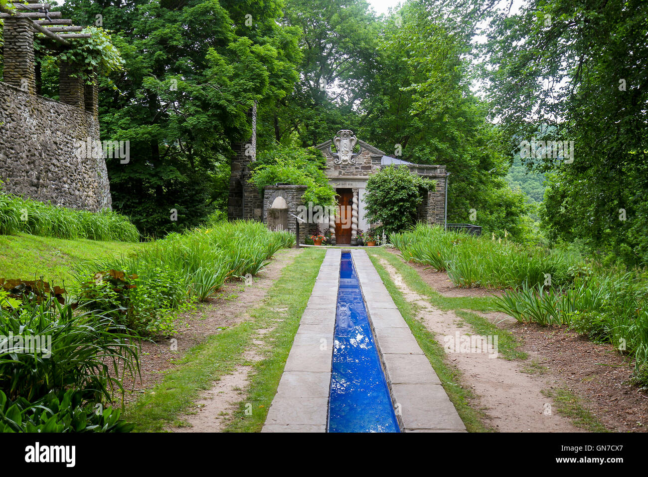 Grey Towers National Historic Site gardens, Dingman Township ...