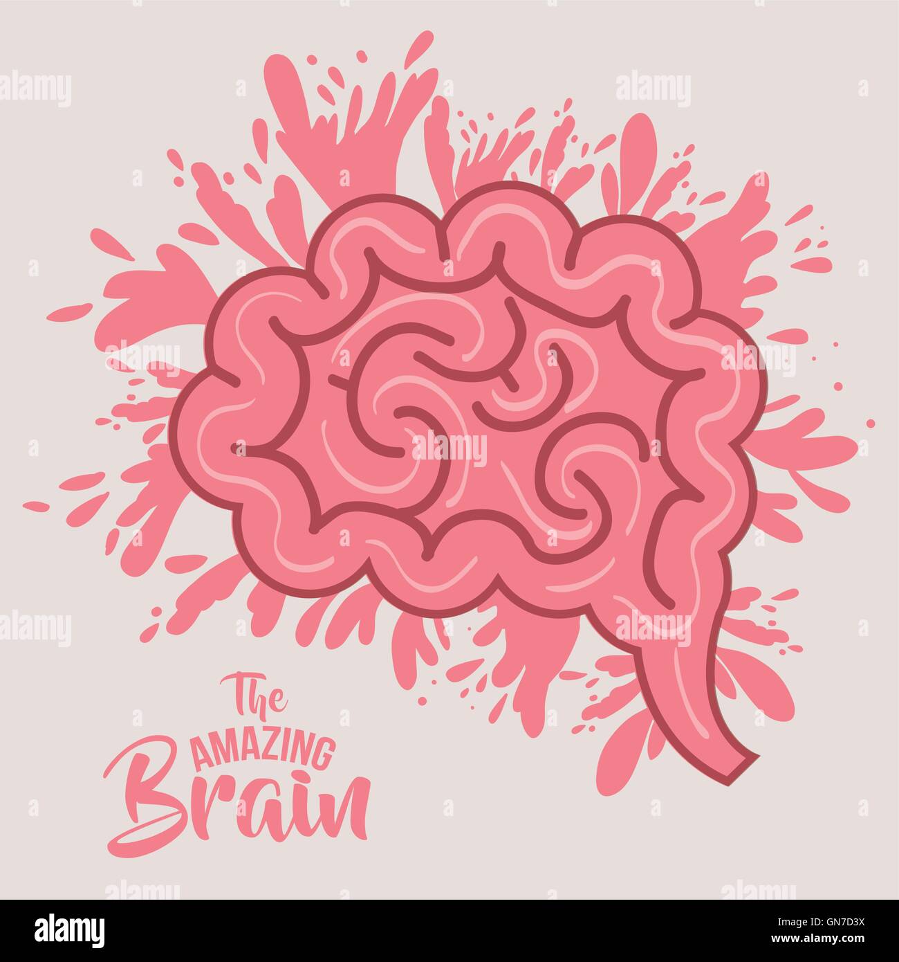 the amazing brain isolated Stock Vector Image & Art - Alamy