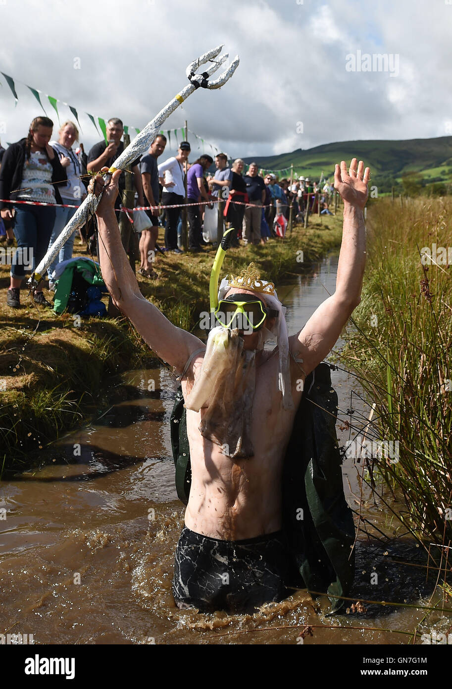 Chris Lyness, dressed as King Neptune, takes part in the 31st World Bog ...