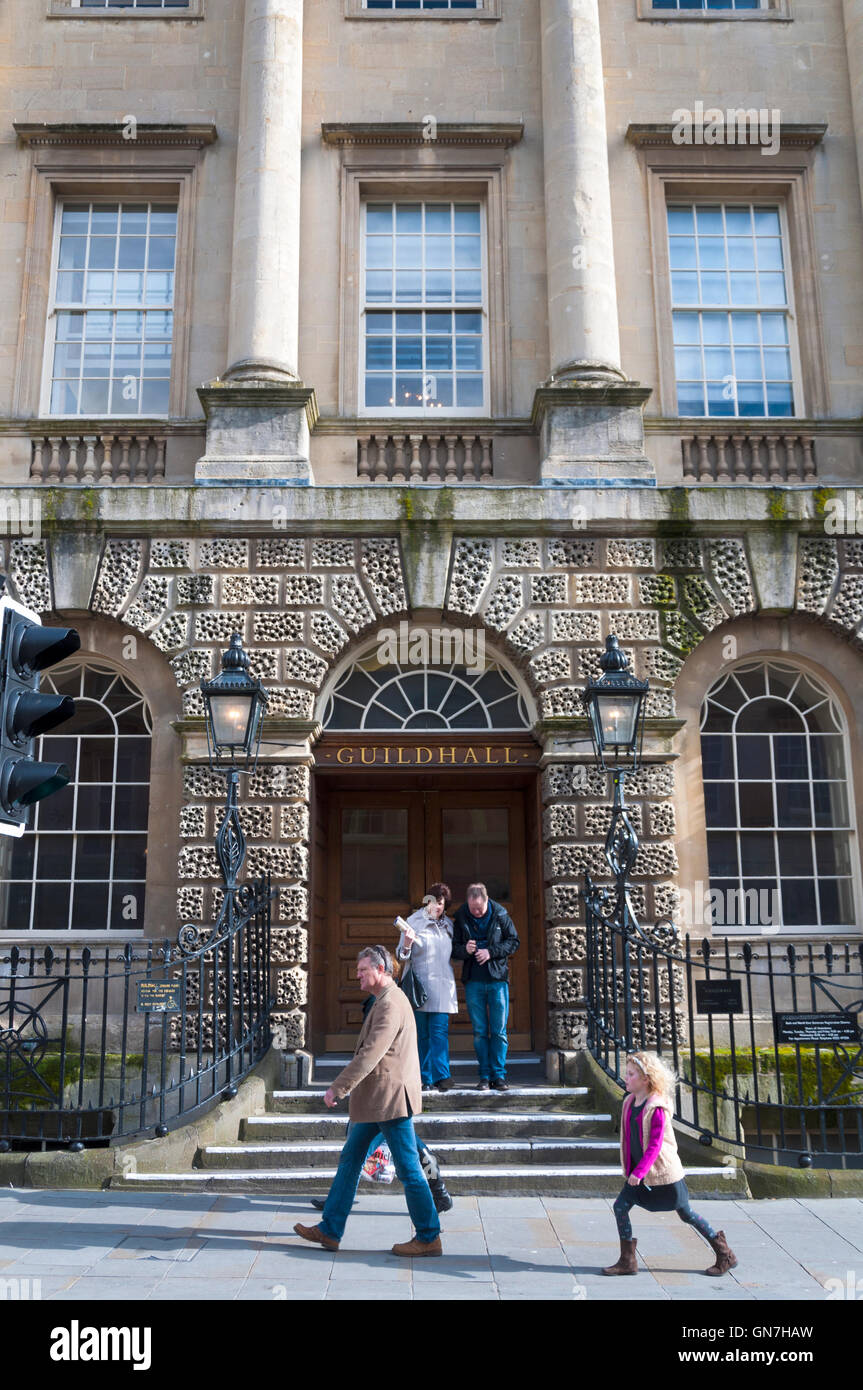 The Guildhall frontage in Bath, Somerset, England, UK Stock Photo - Alamy