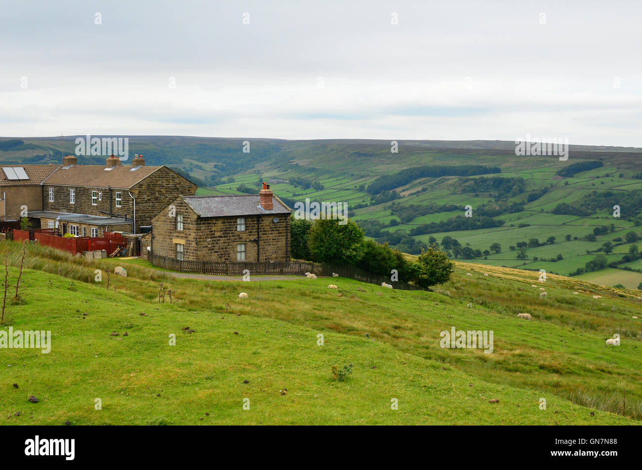 Rosedale Chimney Bank North Yorkshire Moors England UK Stock Photo - Alamy