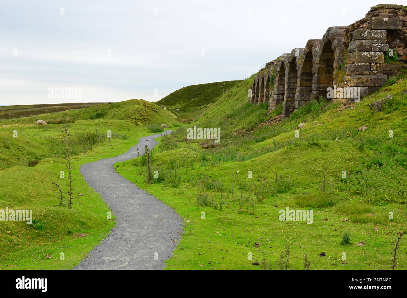 Rosedale Chimney Bank North Yorkshire Moors England UK Stock Photo - Alamy
