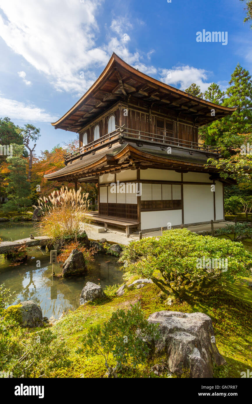 Kyoto Silver Pavillion Ginkakuji temple, Japan Stock Photo - Alamy