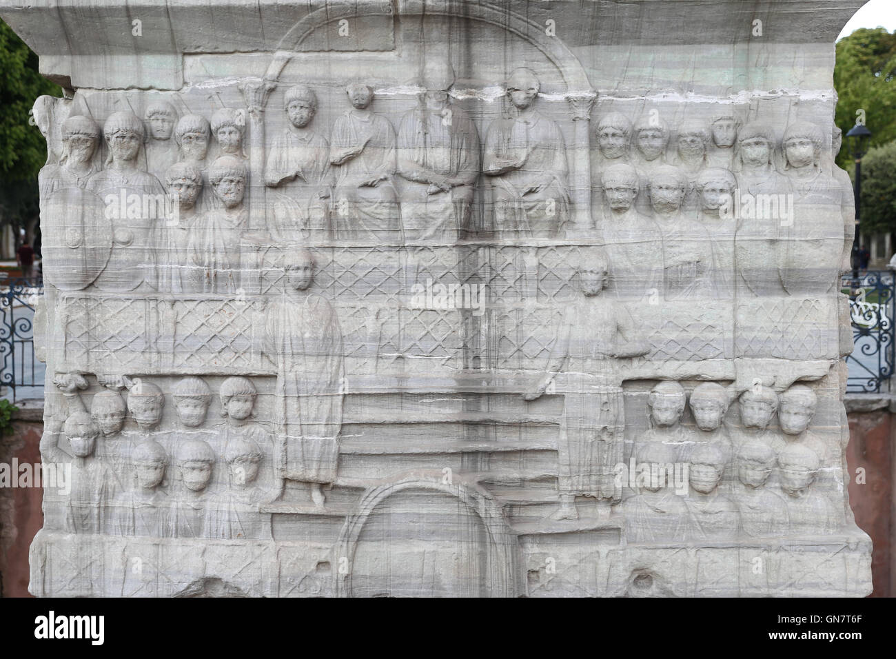 Base of the Obelisk of Theodosius in Istanbul, Turkey Stock Photo - Alamy