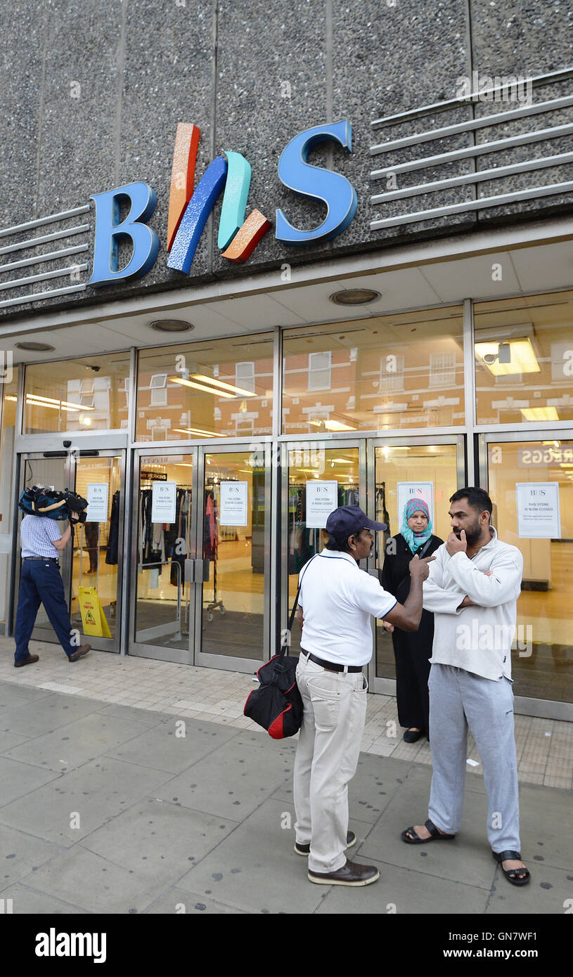 The BHS store in Wood Green north London, after it closed for the last ...