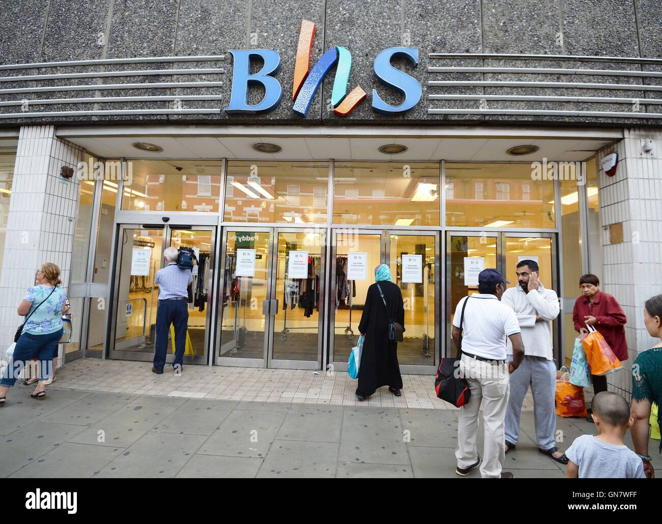 The BHS store in Wood Green north London, after it closed for the last ...