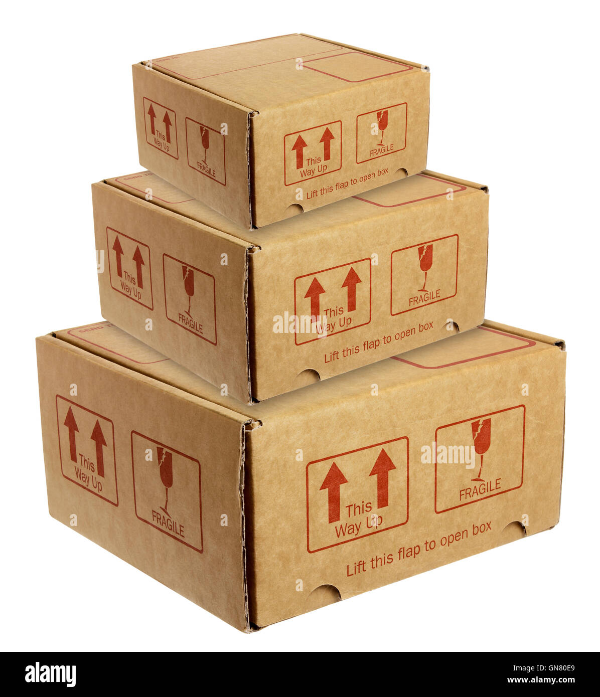 Cardboard packages hi-res stock photography and images - Alamy