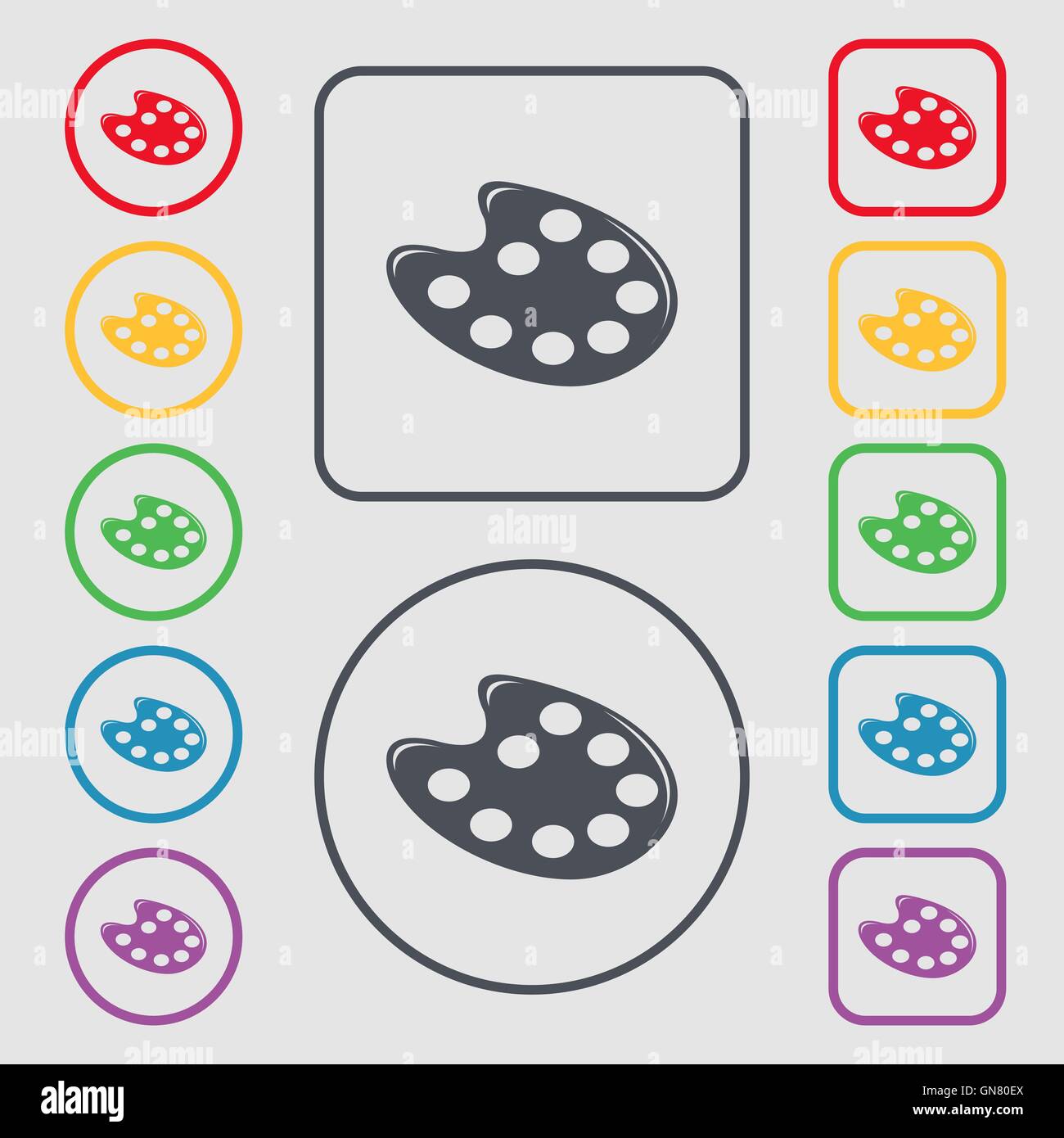 Paint vector square Stock Vector Images - Alamy