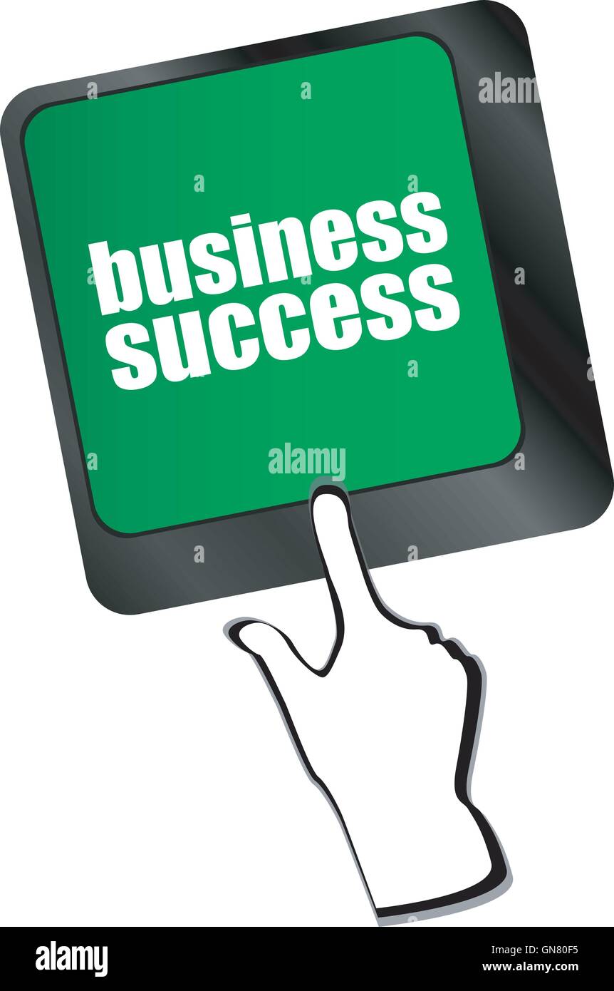 business success button on computer keyboard key Stock Vector Image & Art - Alamy