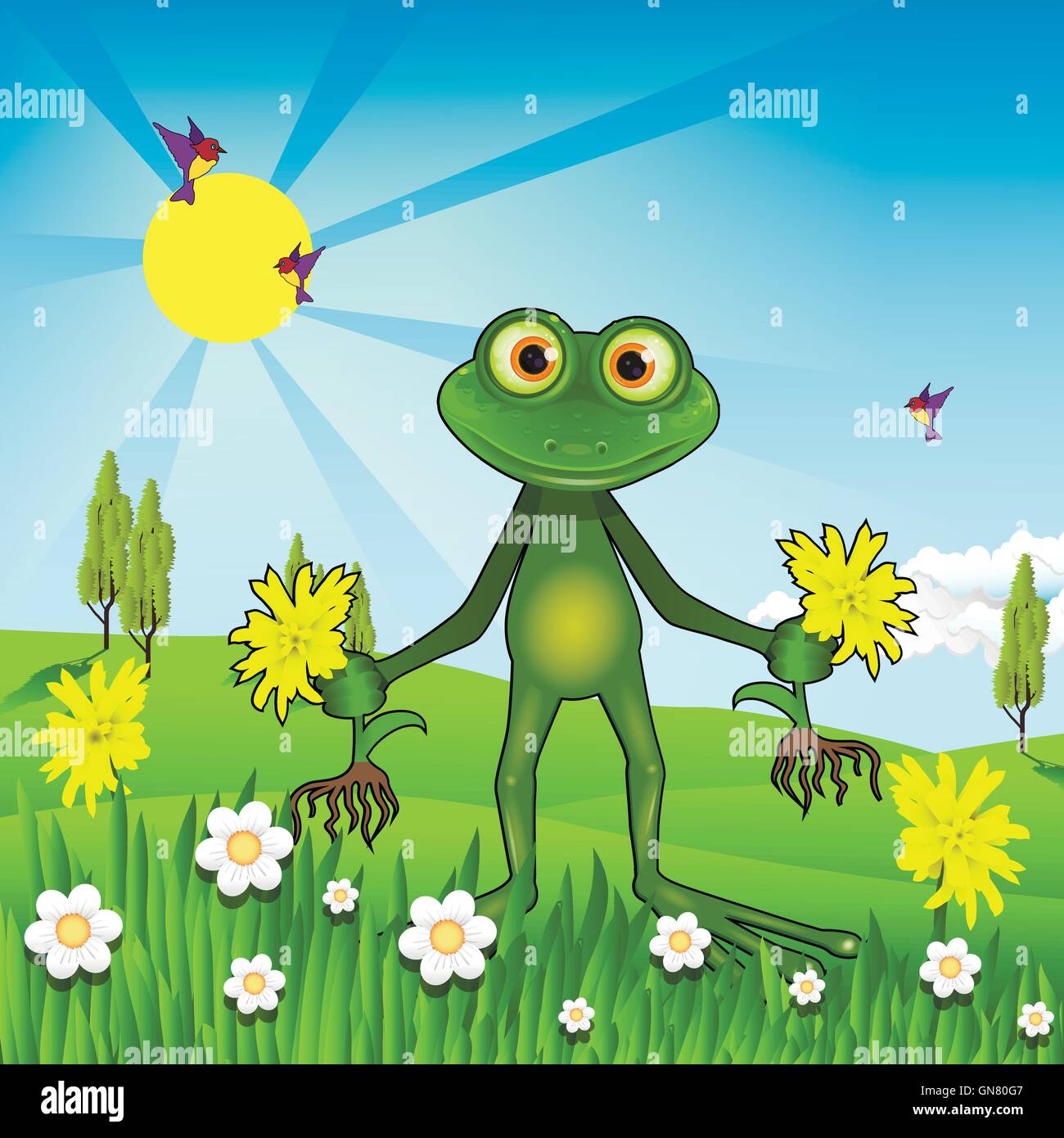 Weeding work Stock Vector Images - Alamy