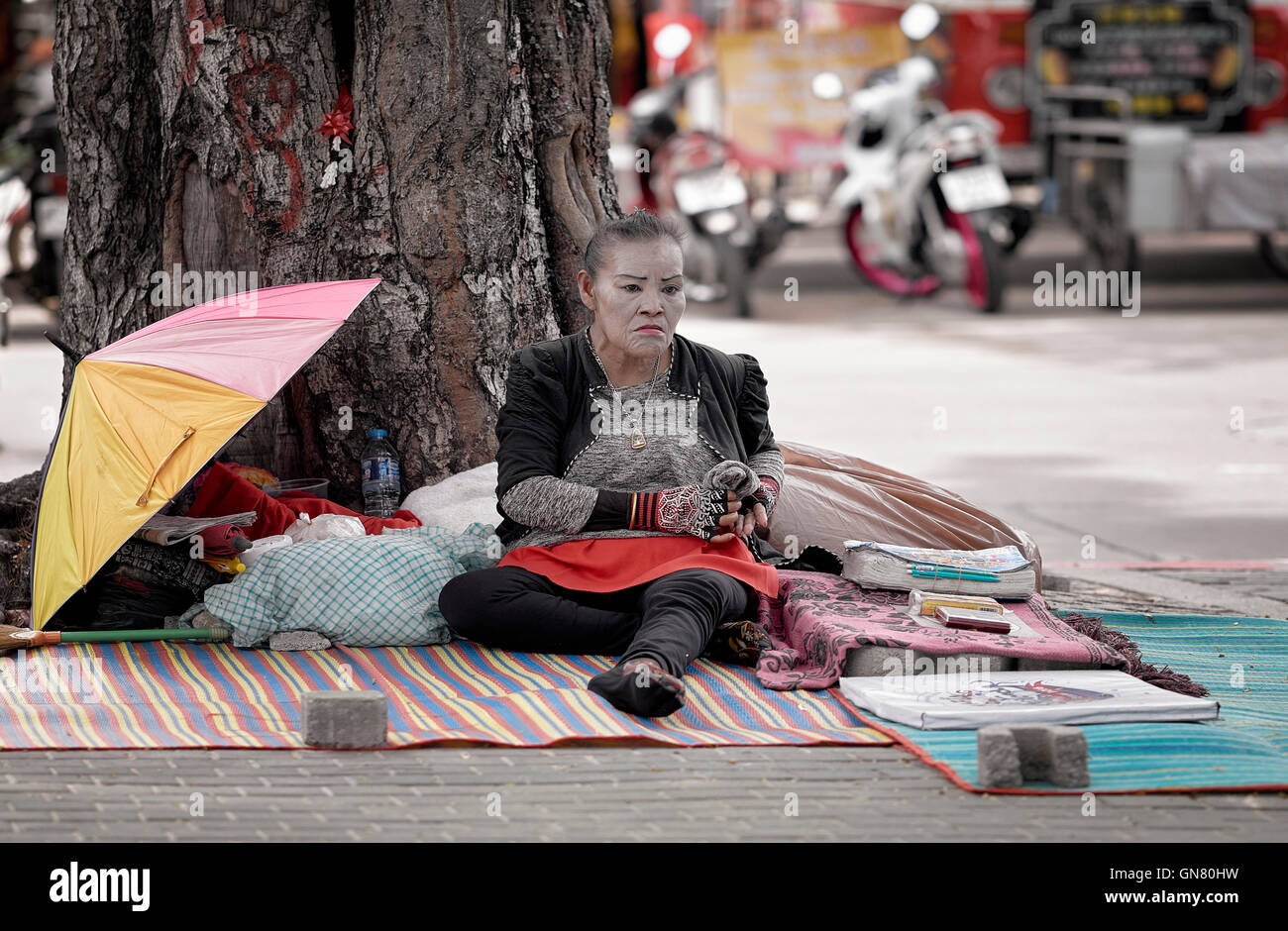 Thailand homeless person hi-res stock photography and images - Alamy