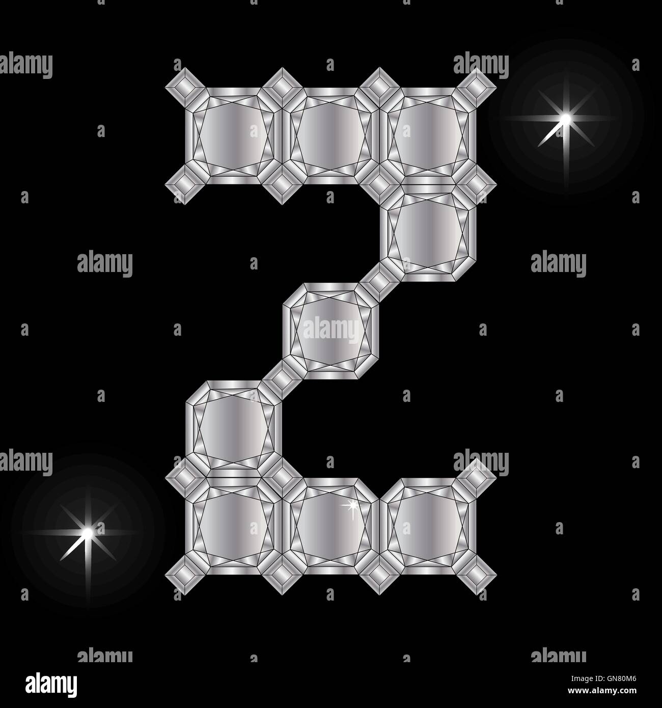 Silver z letter Stock Vector Images - Alamy